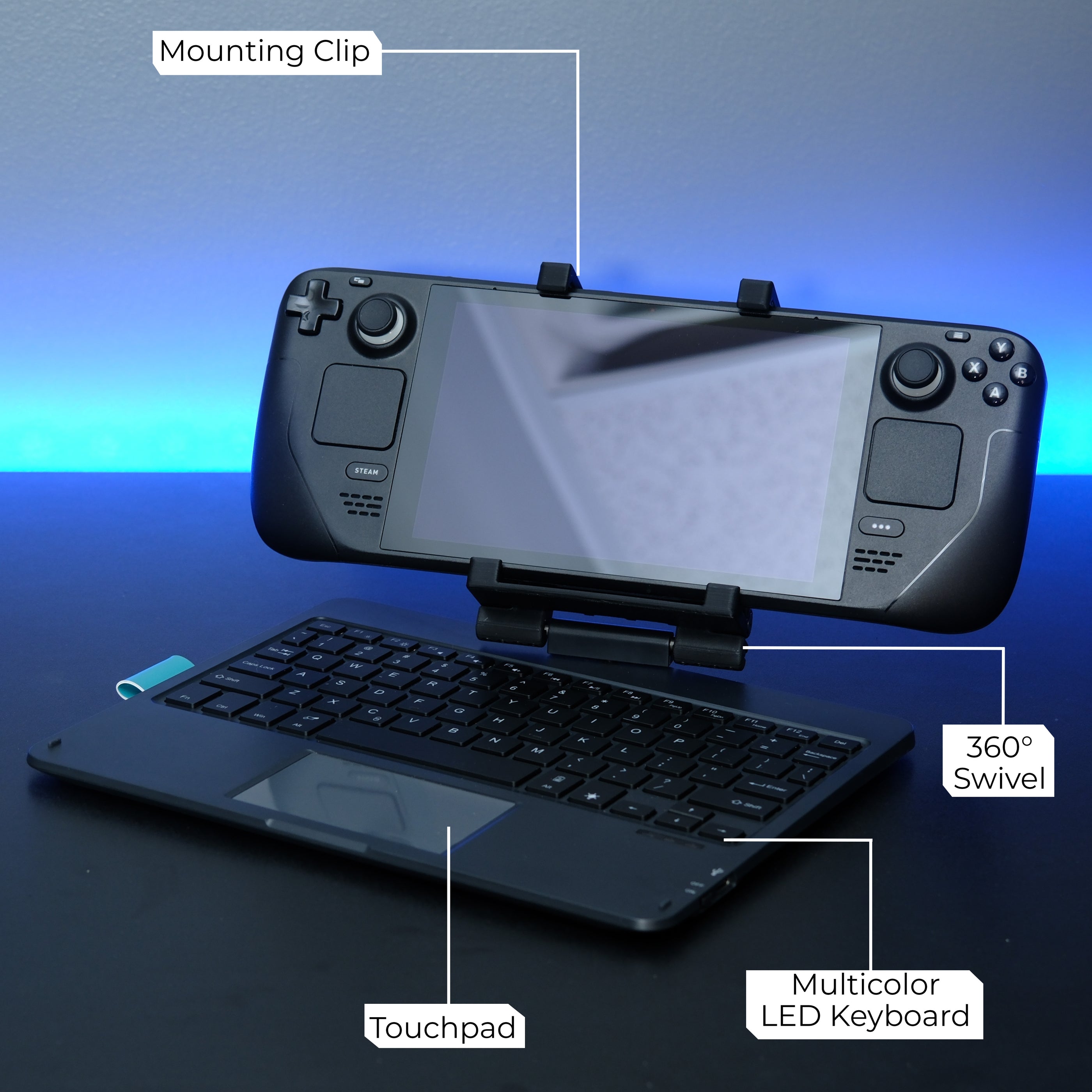 DeckTop - Steam Deck Keyboard Accessory — Invensic